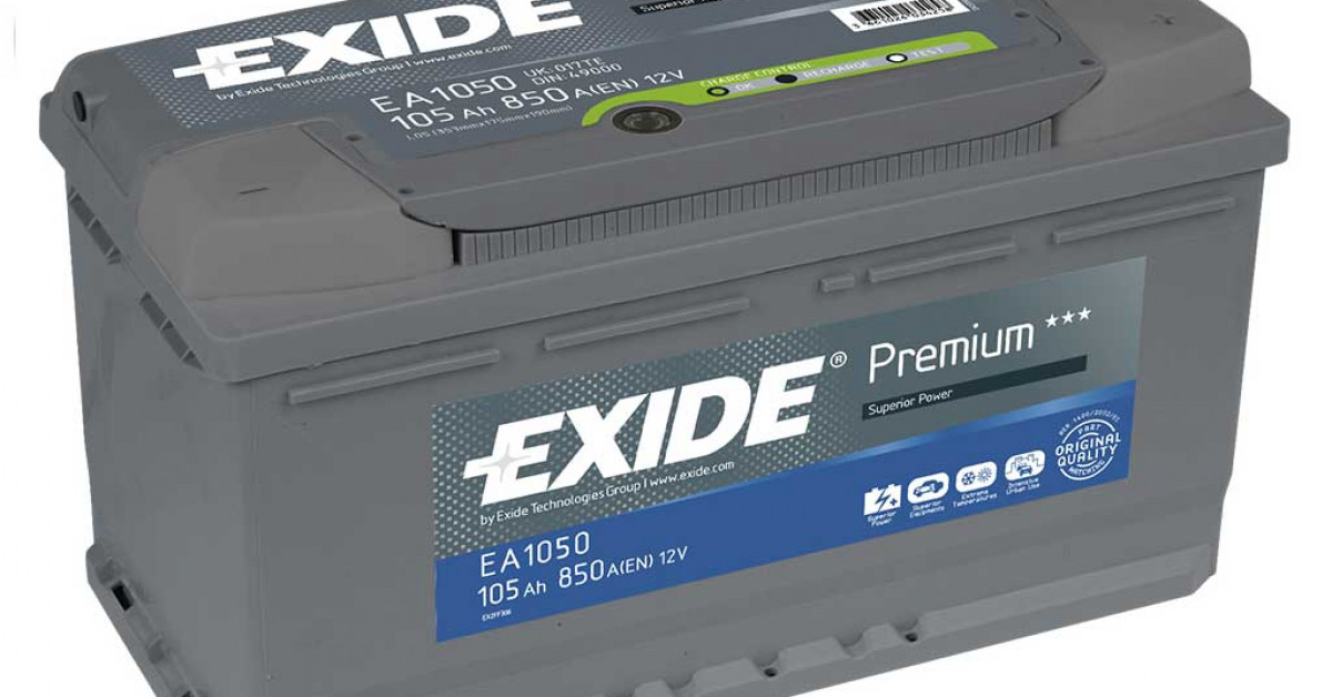 Exide Premium EA1050 105Ah 850A jobb+ (EA1050)