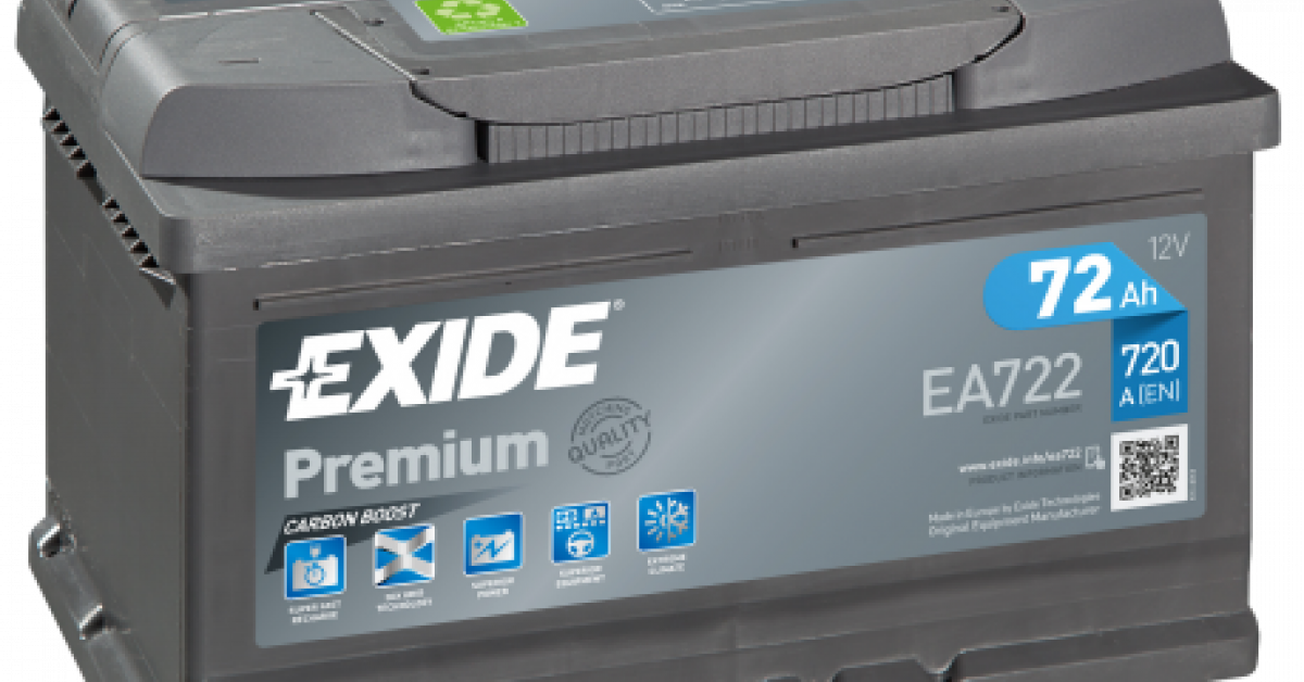 Exide Premium EA722 72Ah jobb