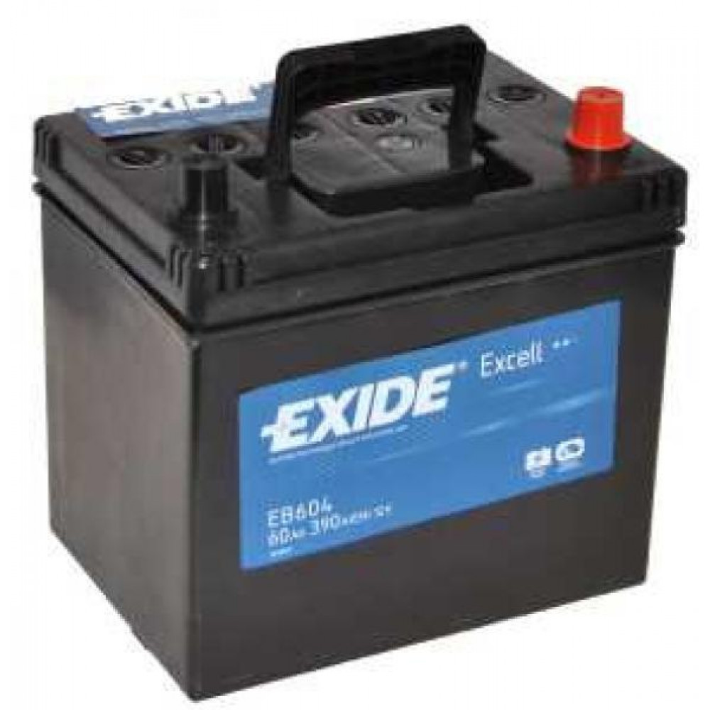 Exide Excell EB604 60Ah 390A jobb+ (EB604)