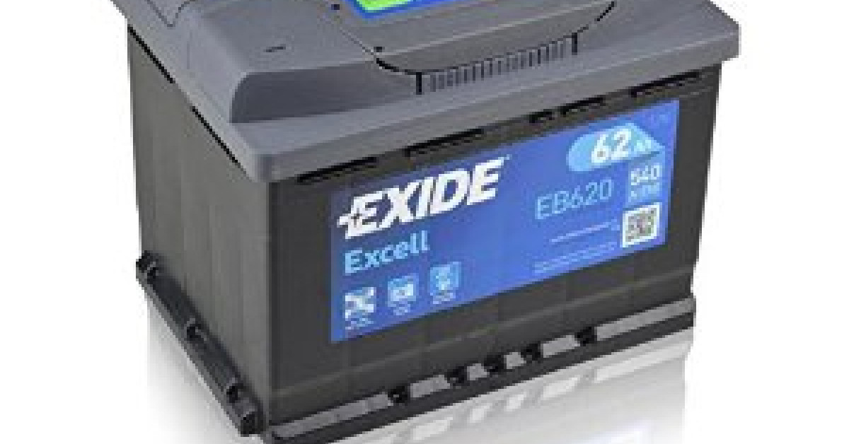 Exide Excell EB620 62Ah jobb+