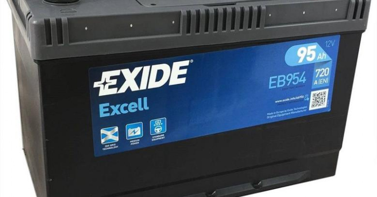 Exide Excell 95Ah 720A Jobb+ (EB954)